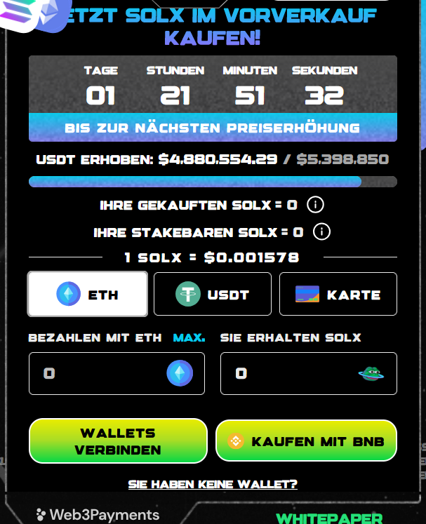 Solaxy kaufen – So sicherst du dir $SOLX-Token!