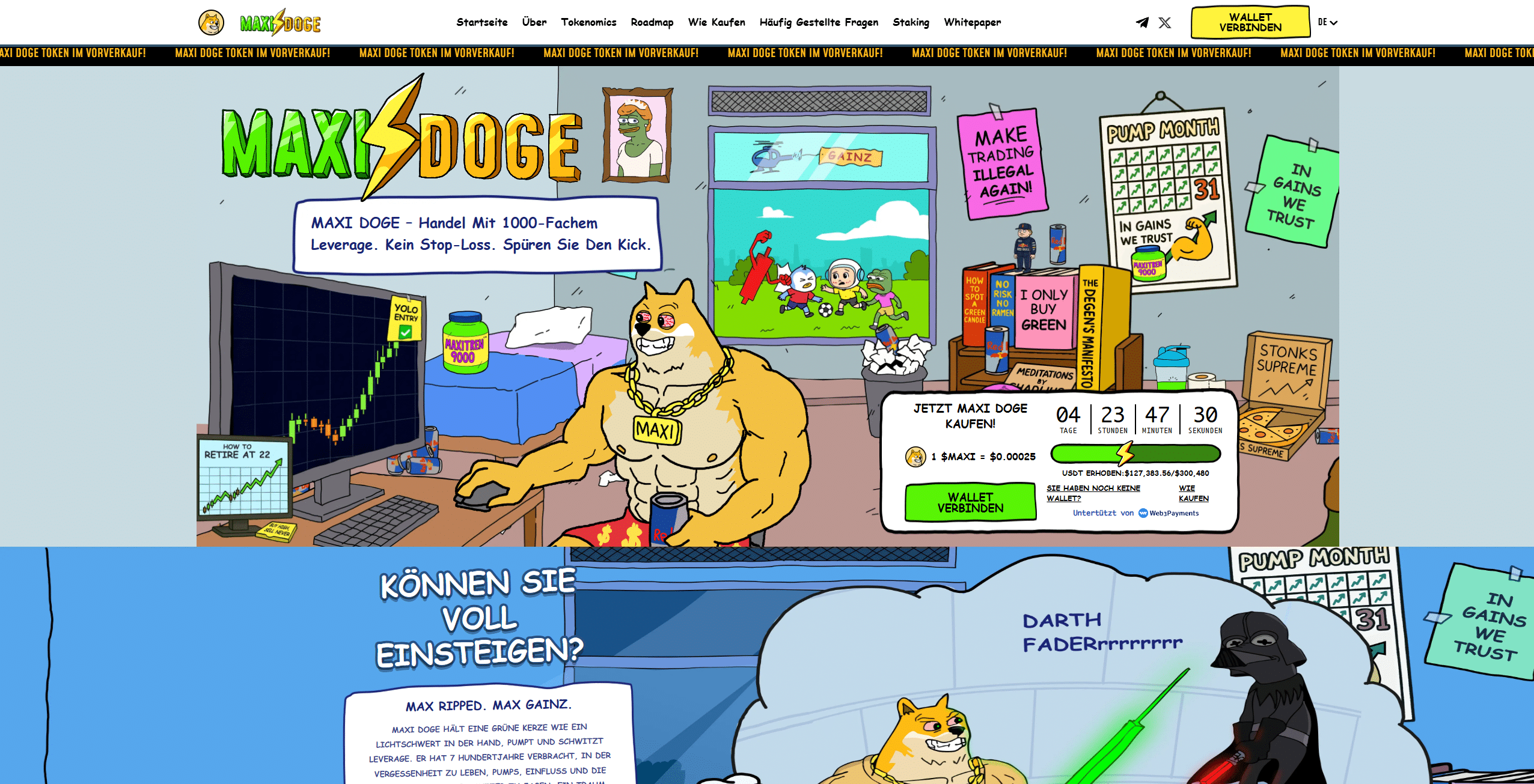 Maxi Doge kaufen – Anleitung, Tokenomics & Potenzial 2025