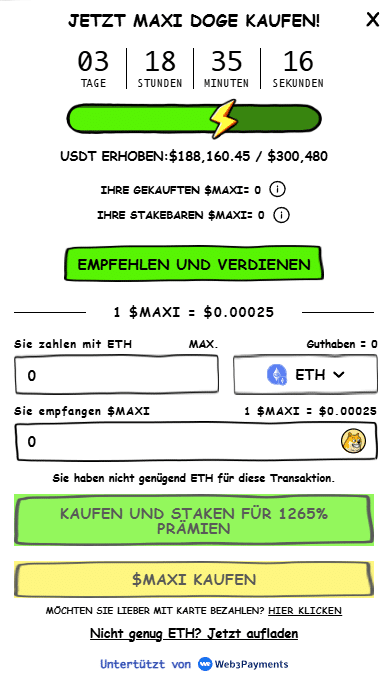 Maxi Doge kaufen – Anleitung, Tokenomics & Potenzial 2026